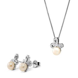 Orphelia 'Elisabeth' Damen 925 Sterling Silber Set: Kettenanh&auml;nger + Ohrringe - Silber SET-7511