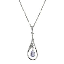 Orphelia 'Ebbi' Damenkette mit Anh&auml;nger aus 925er Sterlingsilber &ndash; Silber ZH-7037