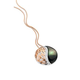 Orphelia 'Unari' Damen-Kette mit Anh&auml;nger aus 925er Sterlingsilber, Silber/Ros&eacute;, ZH-7112