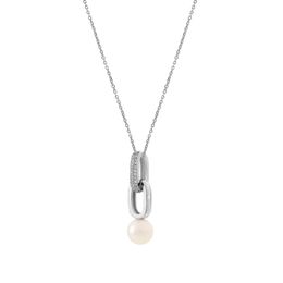 Orphelia Damen-Anh&auml;nger Sterling-Silber 925 mit Kette &ndash; Wei&szlig; ZH-4451