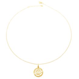 Orphelia &bdquo;Fiore&ldquo; Damenkette aus 925 Sterling Silber mit Anh&auml;nger - Gold ZH-7079/2
