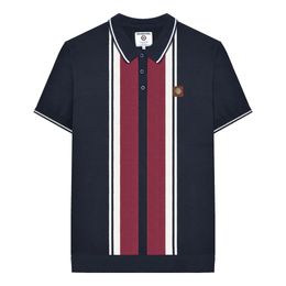Lambretta - "Greco" Poloshirt f&uuml;r Herren kurz&auml;rmlig (Marineblau)