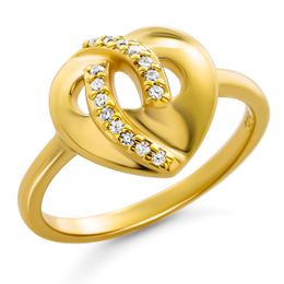 Orphelia 'Amore' Damen-Ring aus 925er Sterlingsilber &ndash; Gold ZR-7577/G