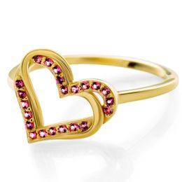 Orphelia 'Cecilia' Damen-Ring aus 925er Sterlingsilber &ndash; Gold ZR-7584/R