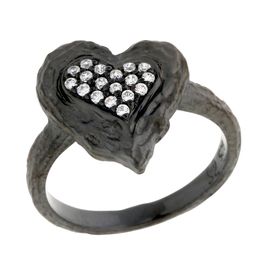 Orphelia Damen-Ring Sterling-Silber 925 &ndash; Schwarz ZR-7082/2