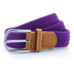 Asquith & Fox Herren Woven Braid Stretchg&uuml;rtel (Lila)