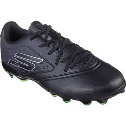 Skechers Performance Skechers Razor 1.5 Jr Jugend FG Herren Fu&szlig;ballschuhe Schwarz/Silber