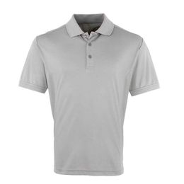 Premier - "Coolchecker" Poloshirt f&uuml;r Herren (Silber)