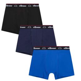 Ellesse - "Muxel885" Boxershorts f&uuml;r Herren (3er-Pack) (Schwarz/Marine/Blau)