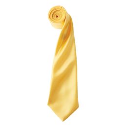 Premier Mens Plain Satin Krawatte (Schmales Blatt) (Sonnenblume)