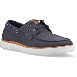 Hush Puppies Daniel Canvas Segelschuhe f&uuml;r Herren in Marineblau
