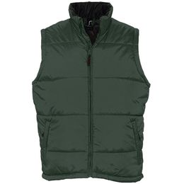 SOLS Warm Unisex wattierte Bodywarmer Jacke (Waldgr&uuml;n)
