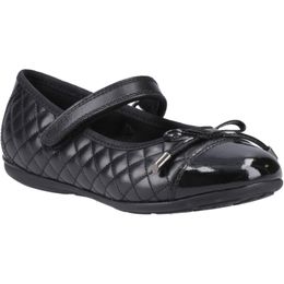 Hush Puppies Lottie M&auml;dchenschwarze Ballettschuhe Aus Leder