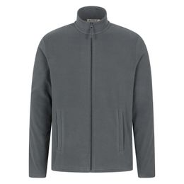 Mountain Warehouse - "Raso" Fleece-Oberteil f&uuml;r Herren, Durchgehender Rei&szlig;verschluss (Dunkelgrau)