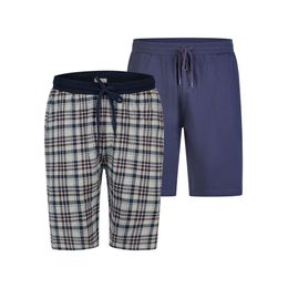 Phil & Co. Berlin Herren Pyjamashorts Cozy Classics 2-Pack Schlafshorts, Pyjama Shorts,