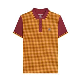 Lambretta - Poloshirt f&uuml;r Herren (Burgunderrot/Gold)