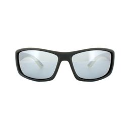 Polaroid Sport Wrap Mens Schwarz Gelb Grau Silber Spiegel polarisierte Sonnenbrille
