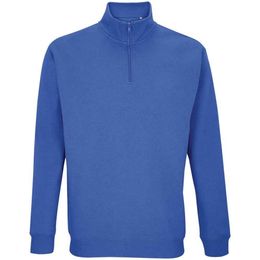 SOLS - "Conrad" Sweatshirt mit kurzem Rei&szlig;verschluss f&uuml;r Herren/Damen Unisex (K&ouml;nigsblau)