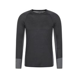 Mountain Warehouse - Base Layer Oberteil f&uuml;r Herren, Lang&auml;rmlig (Holzkohle)