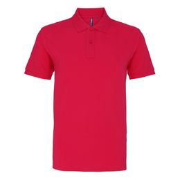 Asquith & Fox Herren Polohemd mit kurzen &Auml;rmeln (Hot Pink)