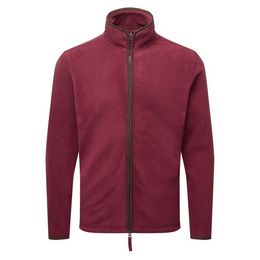 Premier Herren Artisan Fleece-Jacke (Burgund/Braun)
