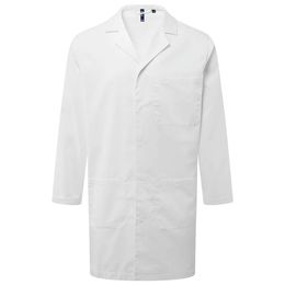 Premier - "Essential" Mantel f&uuml;r Herren, 3 Tasche, Arbeit (Wei&szlig;)