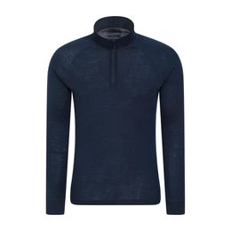 Mountain Warehouse Herren Merino II Base Layer Top (Marine)