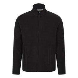 Mountain Warehouse - "Raso" Fleece-Oberteil f&uuml;r Herren, Durchgehender Rei&szlig;verschluss (Schwarz)