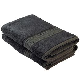 ARTG - Badetuch, Bambus (Schwarz)