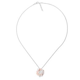 Orphelia 'Ivory' Damen-Kette mit Anh&auml;nger aus 925er Sterlingsilber &ndash; Silber/Ros&eacute; ZH-7091/1