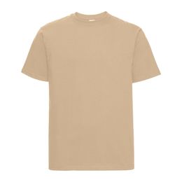 Russel Athletic Russell Europe Herren T-Shirt, Kurzarm (Hellbraun)