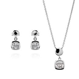Orphelia 'Myrela' Damen Set aus 925 Sterling Silber: Halskette + Ohrringe - Silber SET-7486