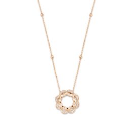 Orphelia 'Onyx' Damenkette aus 925er Sterling Silber mit Anh&auml;nger - Ros&eacute; ZH-7127/RG