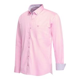 Cappuccino Italia Hemd f&uuml;r Herren. Das Hemd ist aus Baumwolle und Elastan gefertigt und hat eine normale Passform. Auf der Brusttasche ist ein sch&ouml;nes Cappuccino-Logo aufgestickt. Marke: Cappuccino ItaliaModellname: Stretch Shirt AnconaKategorie: HerrenMaterialien: Baumwolle, ElastanFarbe: rosa