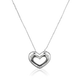 Orphelia Damen-Kette aus 925er Sterlingsilber mit Anh&auml;nger, Silber/Schwarz, ZH-4659