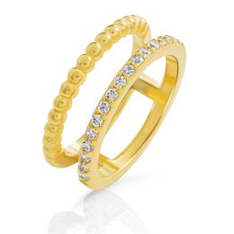 Orphelia 'Chic' Damen-Ring aus 925er Sterlingsilber &ndash; Gold ZR-7537/G