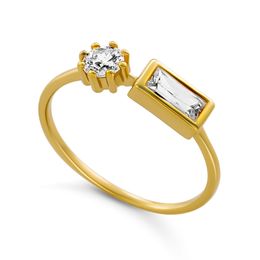 Orphelia 'Madelyn' Damen-Ring aus 925er Sterlingsilber &ndash; Gold ZR-7583/G