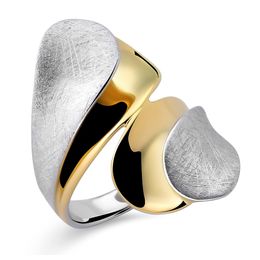 Orphelia Damen-Ring Sterling-Silber 925 &ndash; Silber/Gold ZR-7508