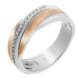 Orphelia Damen-Ring Sterling-Silber 925 &ndash; Silber/Ros&eacute; ZR-7118