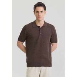 Polo Shirt Kurzarm Strick-Polo Shirt Kurzarm