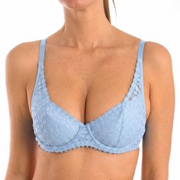 DIM Damen Push-Up B&uuml;gel-BH mit floraler Spitze 00DFE