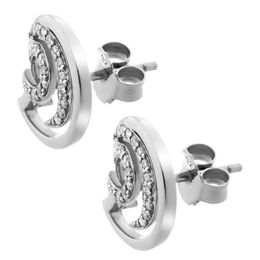 Orphelia 'Elaine' Ohrstecker f&uuml;r Damen, 925er Sterlingsilber &ndash; Silber ZO-7084