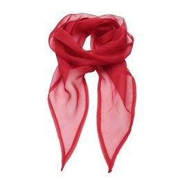 Premier Damen Chiffon-Schal / Chiffon-Halstuch (Rot)