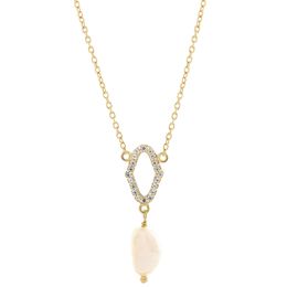 Orphelia 'Normandy' Damen-Anh&auml;nger aus 925er Sterlingsilber mit Kette &ndash; Gold ZK-7574/G
