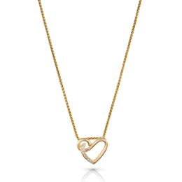 Orphelia 'Ida' Damenkette mit Anh&auml;nger aus 925er Sterlingsilber &ndash; Gold ZH-7521/G