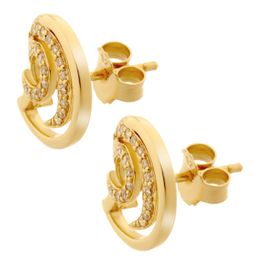 Orphelia 'Elaine' Ohrstecker f&uuml;r Damen aus 925er Sterlingsilber &ndash; Gold ZO-7084/2