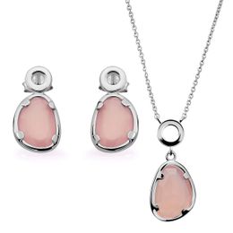 Orphelia 'Rivera' Damen-Set aus 925er Sterlingsilber: Halskette + Ohrringe &ndash; Silber SET-7480/PC