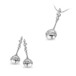 Orphelia Damen 925 Sterling Silber Set: Kettenanh&auml;nger + Ohrringe - Silber SET-5108