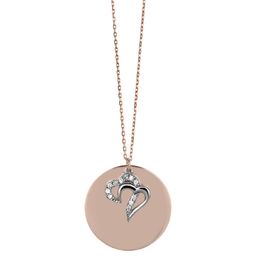 Orphelia Damen-Kette aus 925er Sterlingsilber mit Anh&auml;nger &ndash; Ros&eacute; ZH-4791