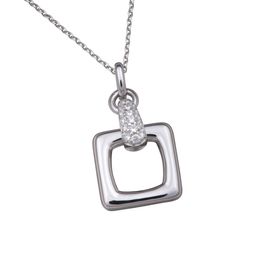 Orphelia Damen-Kette aus 925er Sterlingsilber mit Anh&auml;nger &ndash; Silber ZH-4492